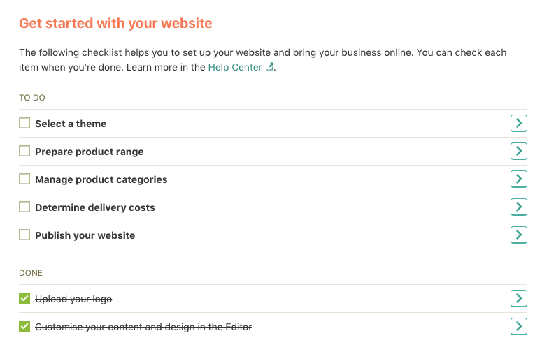 Get started – Help Center